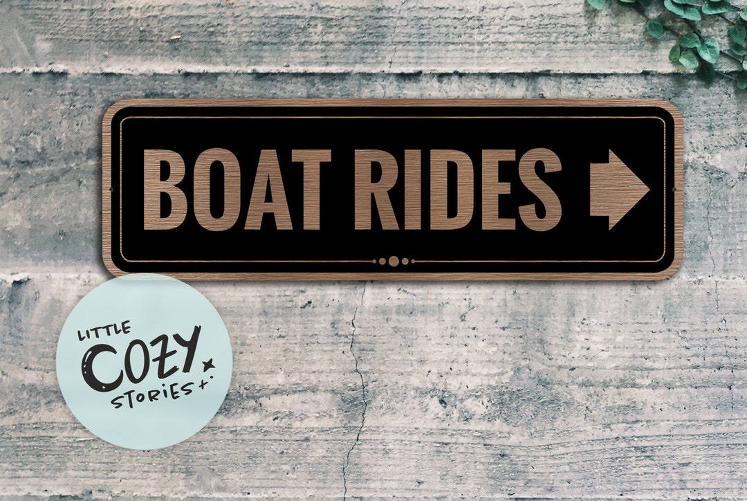 Boat Rides Sign | Custom Lake Dock Sign | Personalized Boat House Sign ...