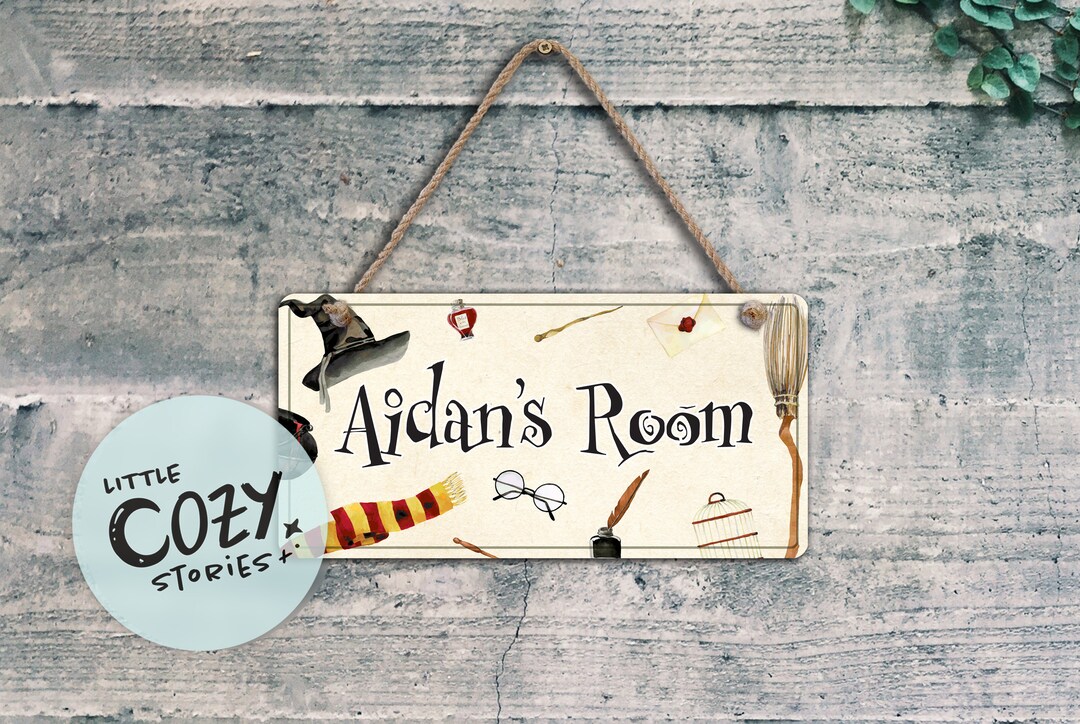 Custom Wizard Room Sign: Aluminum Kids Door Plaque - Etsy