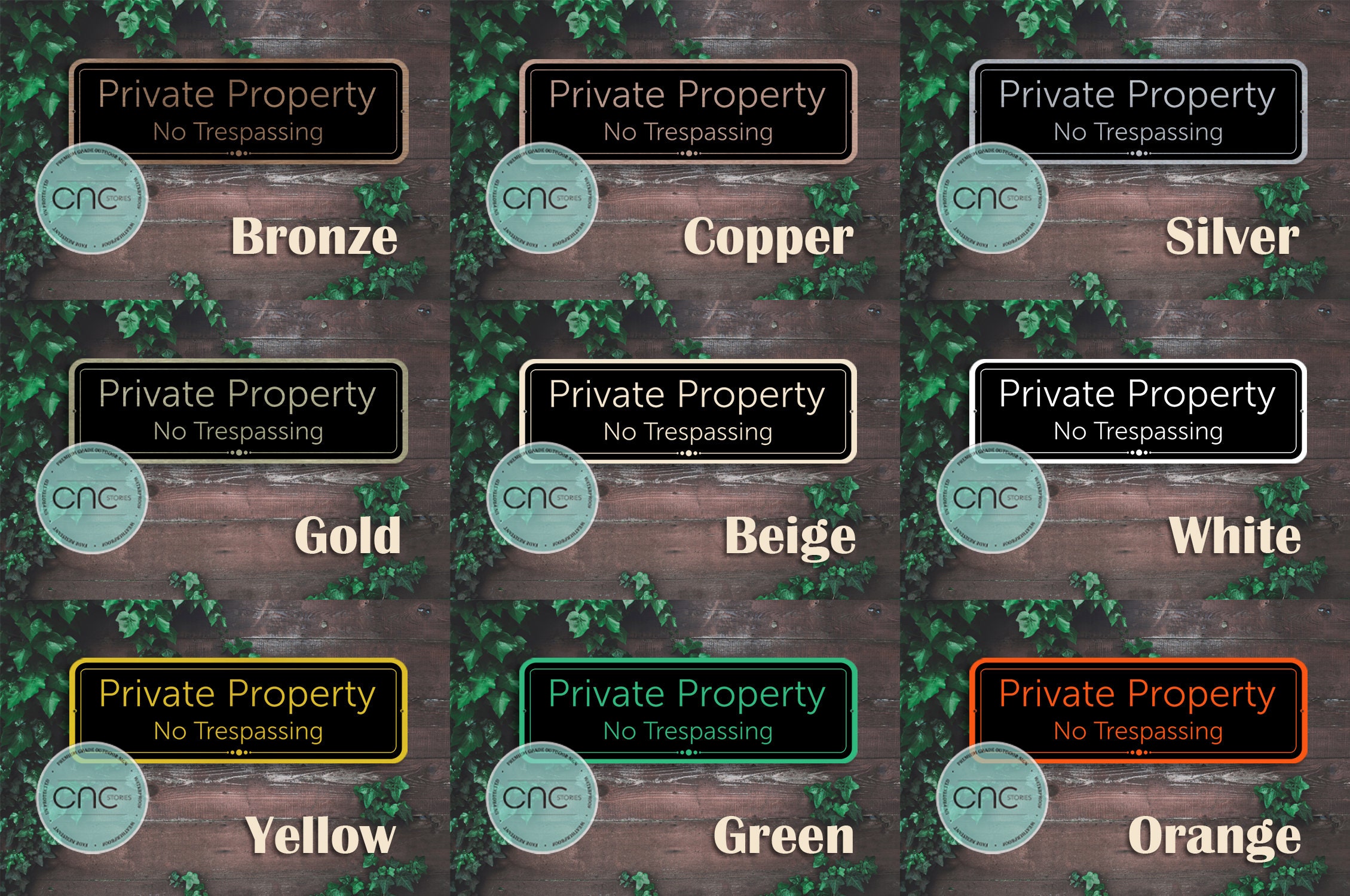 Custom Private Property No Trespassing Sign Metal Private | Etsy