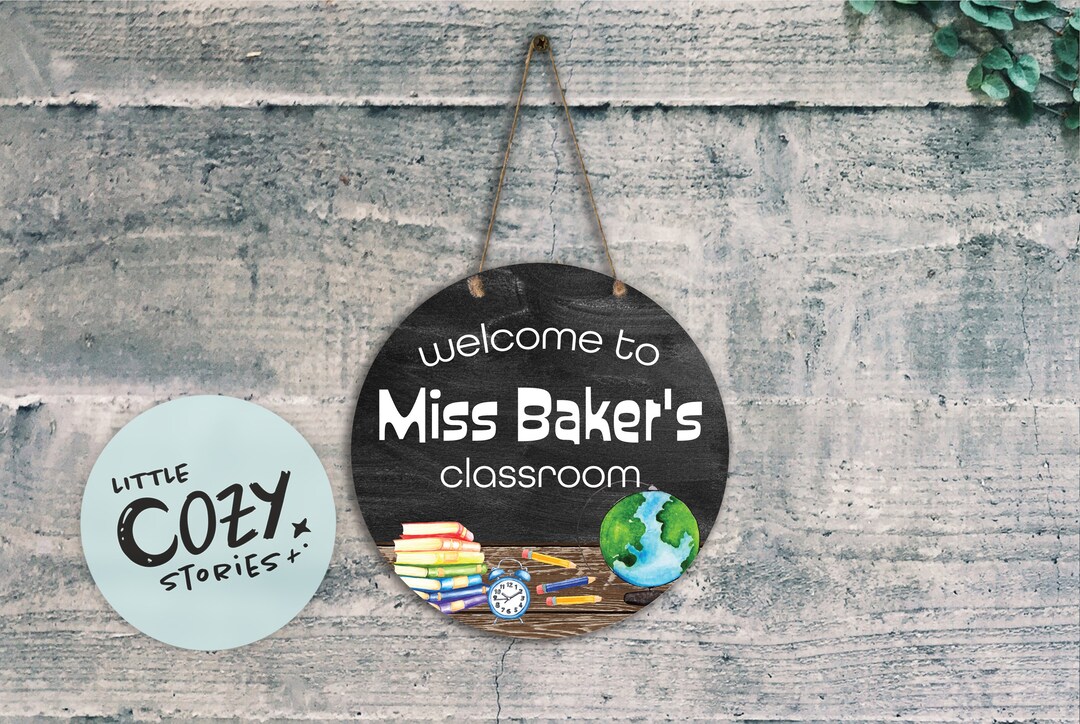 Custom Teacher Classroom Sign | Classroom Door Sign | Classroom Decor ...