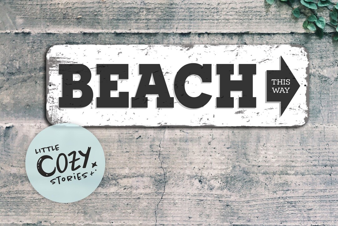 Guide Your Way to the Beach With This Nautical Outdoor Arrow Sign ...