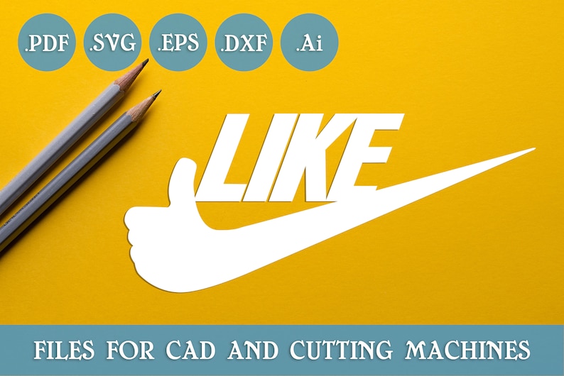 Like Nike Funny Logo Vector Cut File Like Nike Logo Like | Etsy