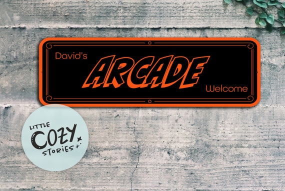 Custom Arcade Sign Custom Arcade Decor Gamer Gift Game | Etsy