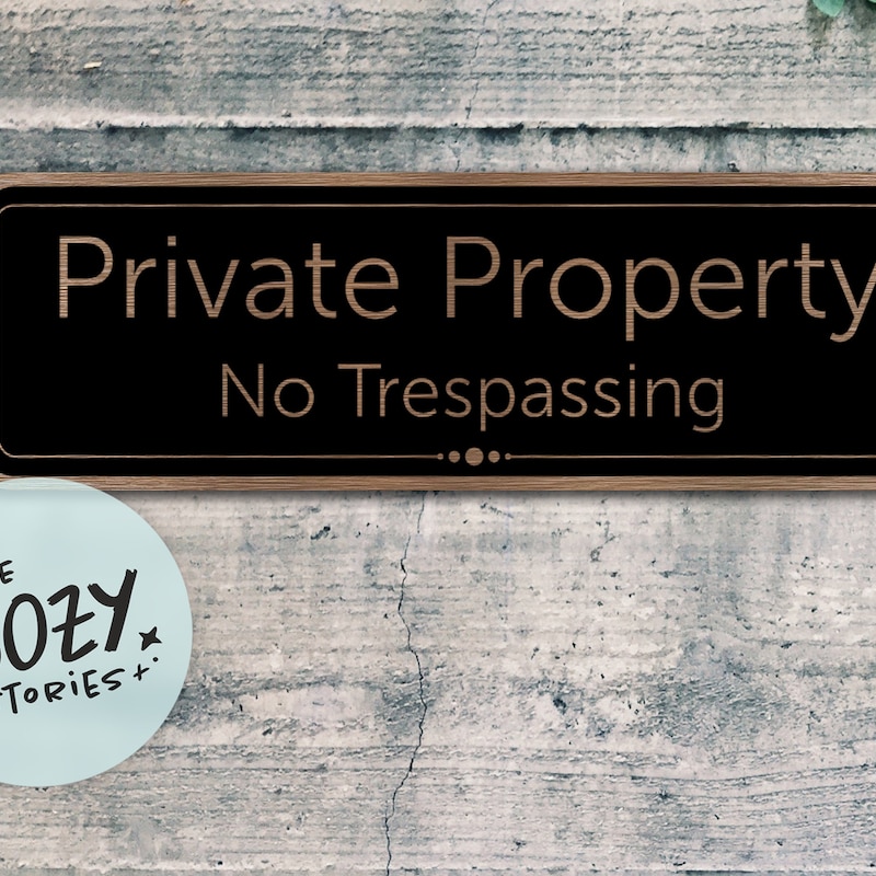 Private Property Sign - Etsy