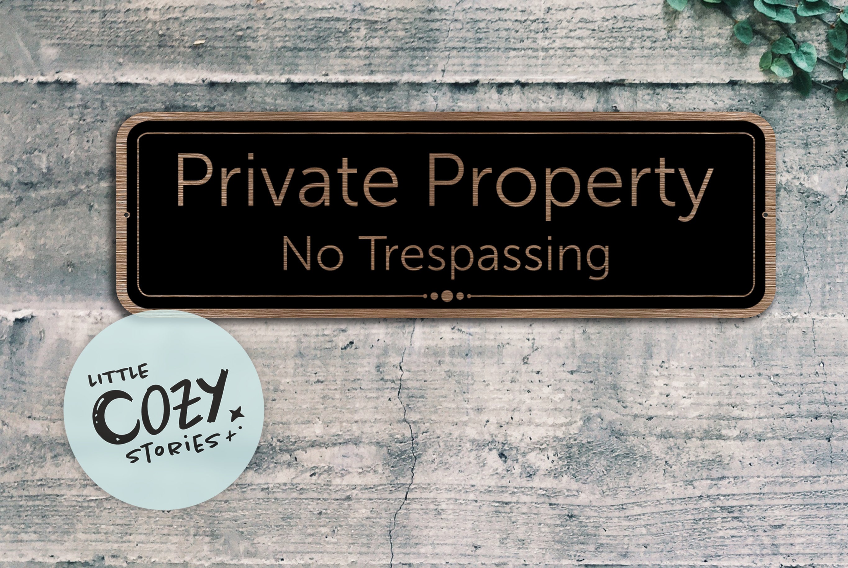 Custom Private Property No Trespassing Sign: Metal Personalized Plaque ...