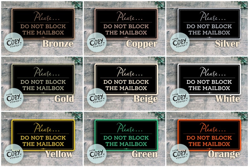 Please Do Not Block the Mailbox Sign Custom Deliveries Sign - Etsy