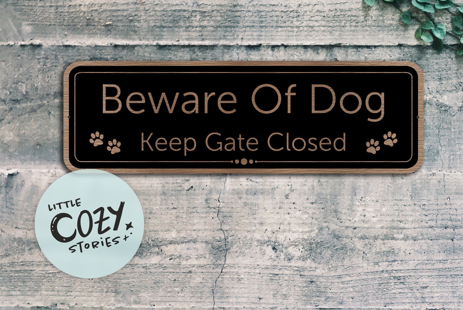 Beware of Dogs Keep Gate Closed Sign Custom Modern Metal - Etsy