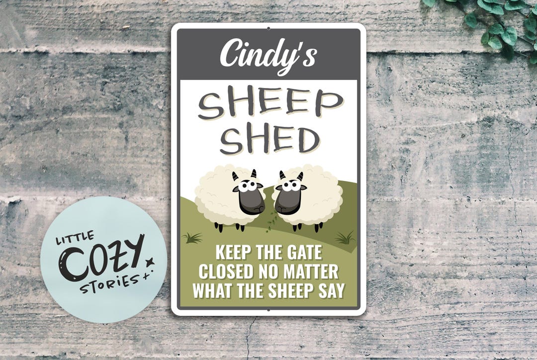 Custom Sheep Shed Sign: Funny Farm Barn Decor - Etsy