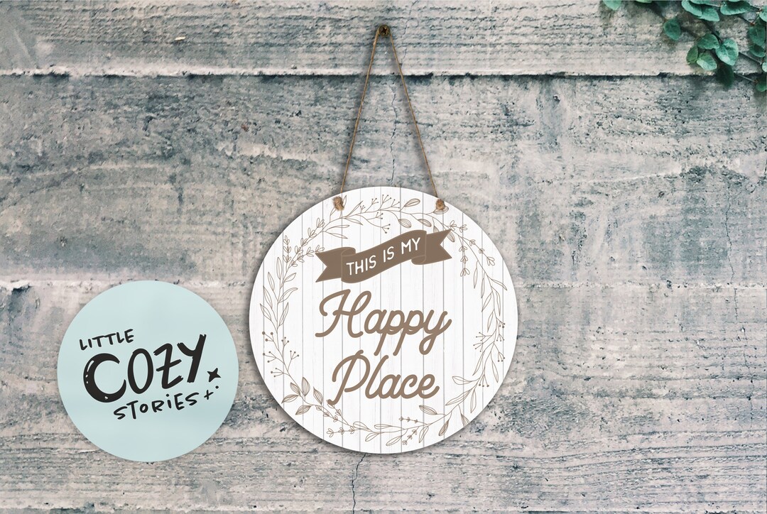 This is My Happy Place Sign | Custom Metal Sign | Funny Indoor-outdoor ...