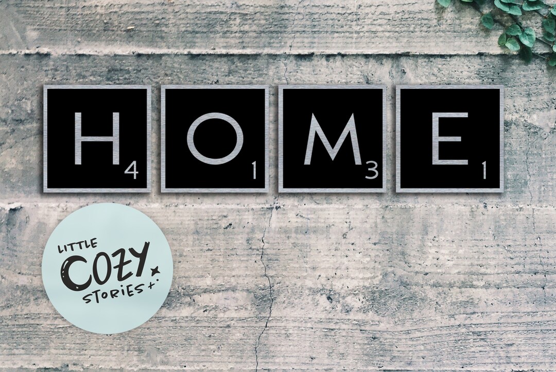 Custom Metal Scrabble Tile Wall Art: Personalized Home Decor - Etsy
