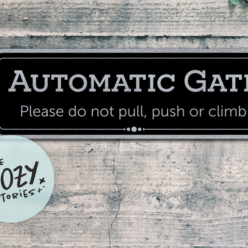 Custom Metal Push Sign - Etsy