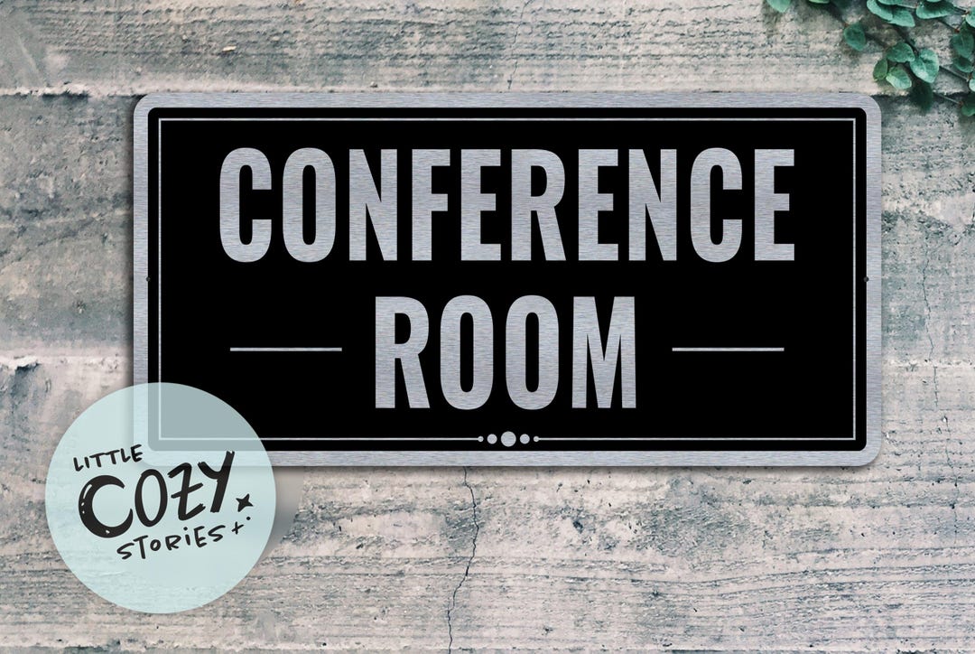 Conference Room | Office Door Sign | Custom Metal Hanging Sign for ...