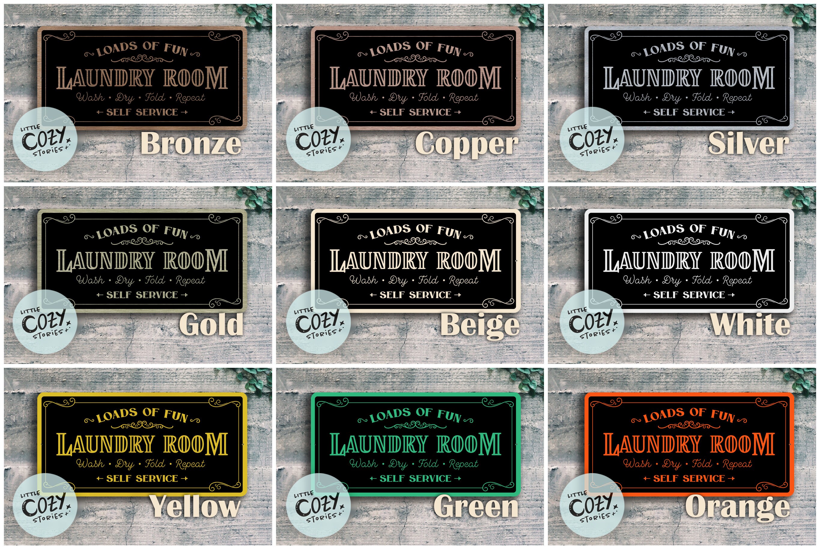 Custom Laundry Room Sign Laundry Room Decor Wash Dry Fold - Etsy