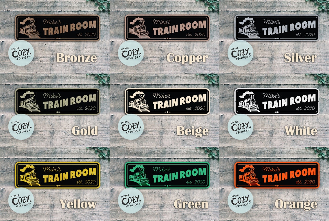 Custom Metal Train Room Sign Train Sign Custom Sign - Etsy