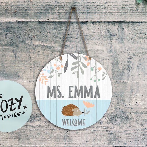 Hedgehog Teacher Sign - Etsy