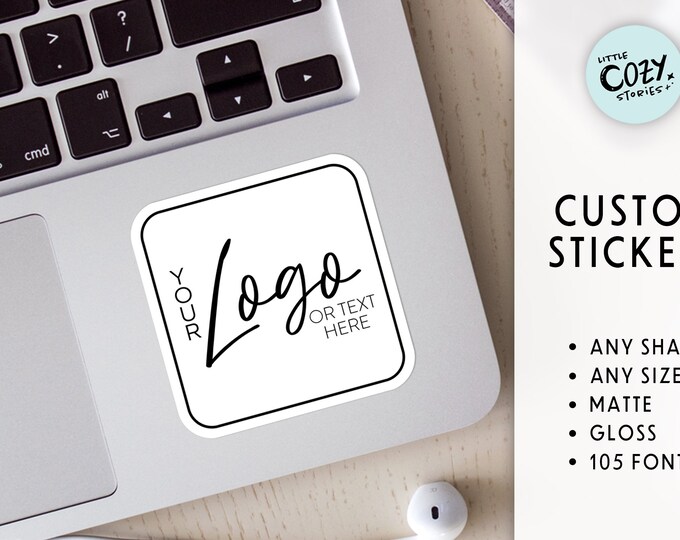 Custom Personalised Business Logo, Rectangular, Rectangle, Square ...