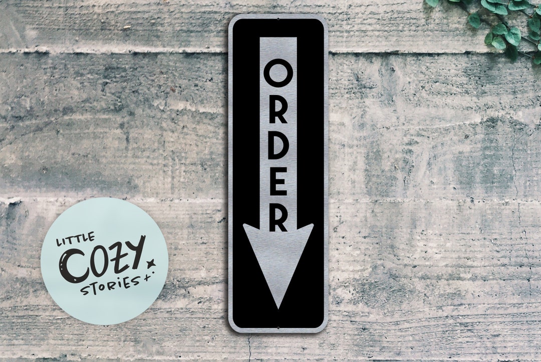 Custom Arrow Sign | Vertical Arrow Sign | Arrow Pointing Down Sign ...