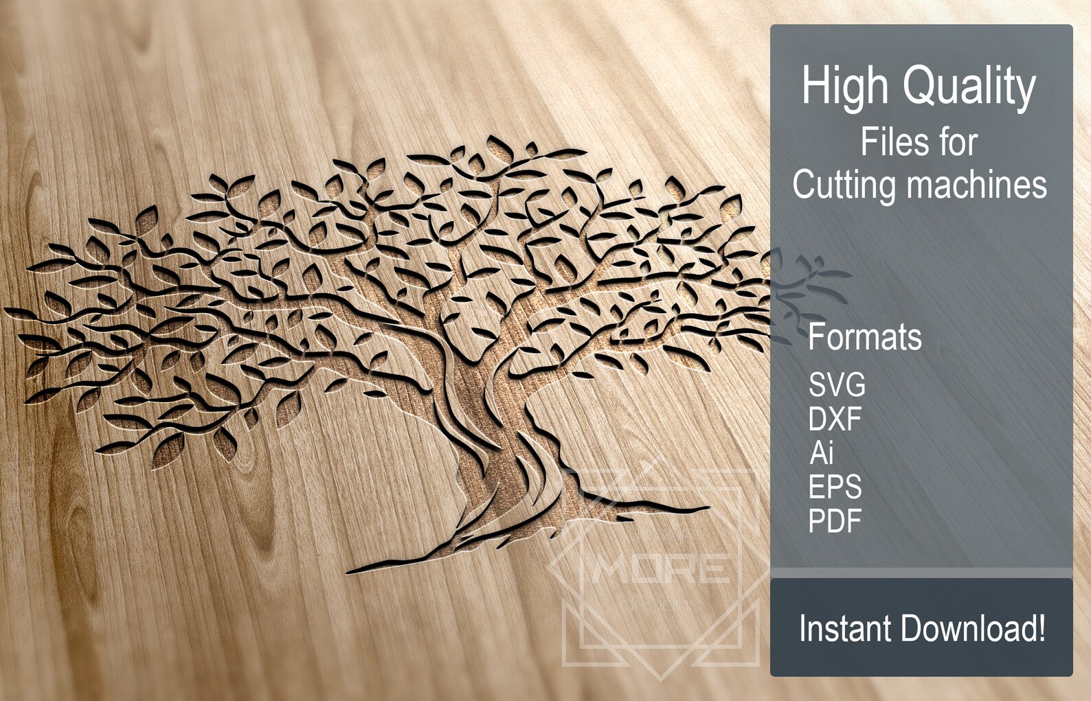 Olive Tree Vector SVG Cut File Pattern Panel Stencil | Etsy