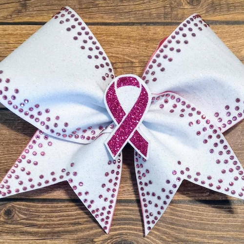 Breast Cancer Awareness Cheer Bow Pink Out Pink Cheer Bow - Etsy
