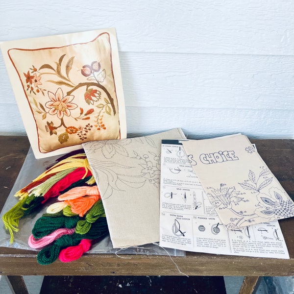 Jacobean Crewel Kit - Etsy