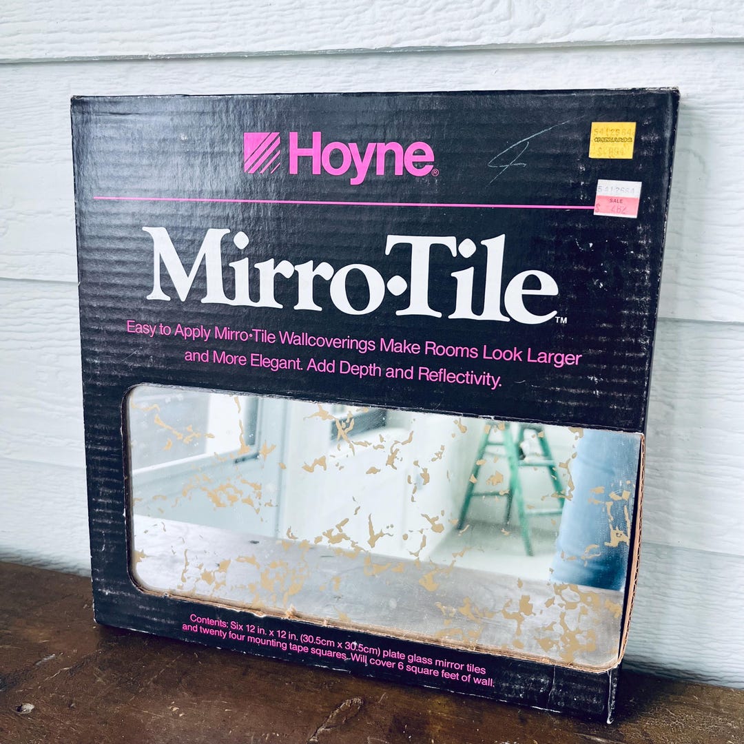 Vintage Hoyne Gold Vein Mirror Wall Tiles, New Old Stock 12x12 - Etsy