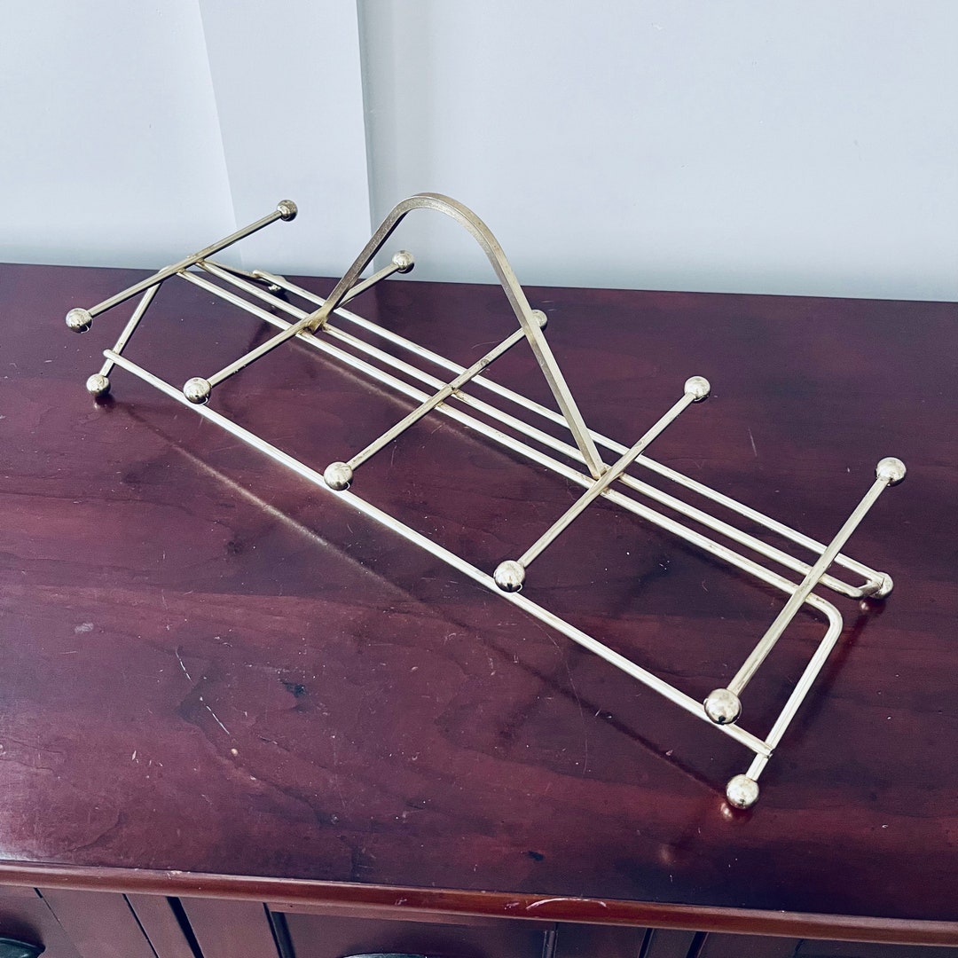 Mid Century Culver Gold Tone Roly Poly Bar Glass Caddy - Etsy