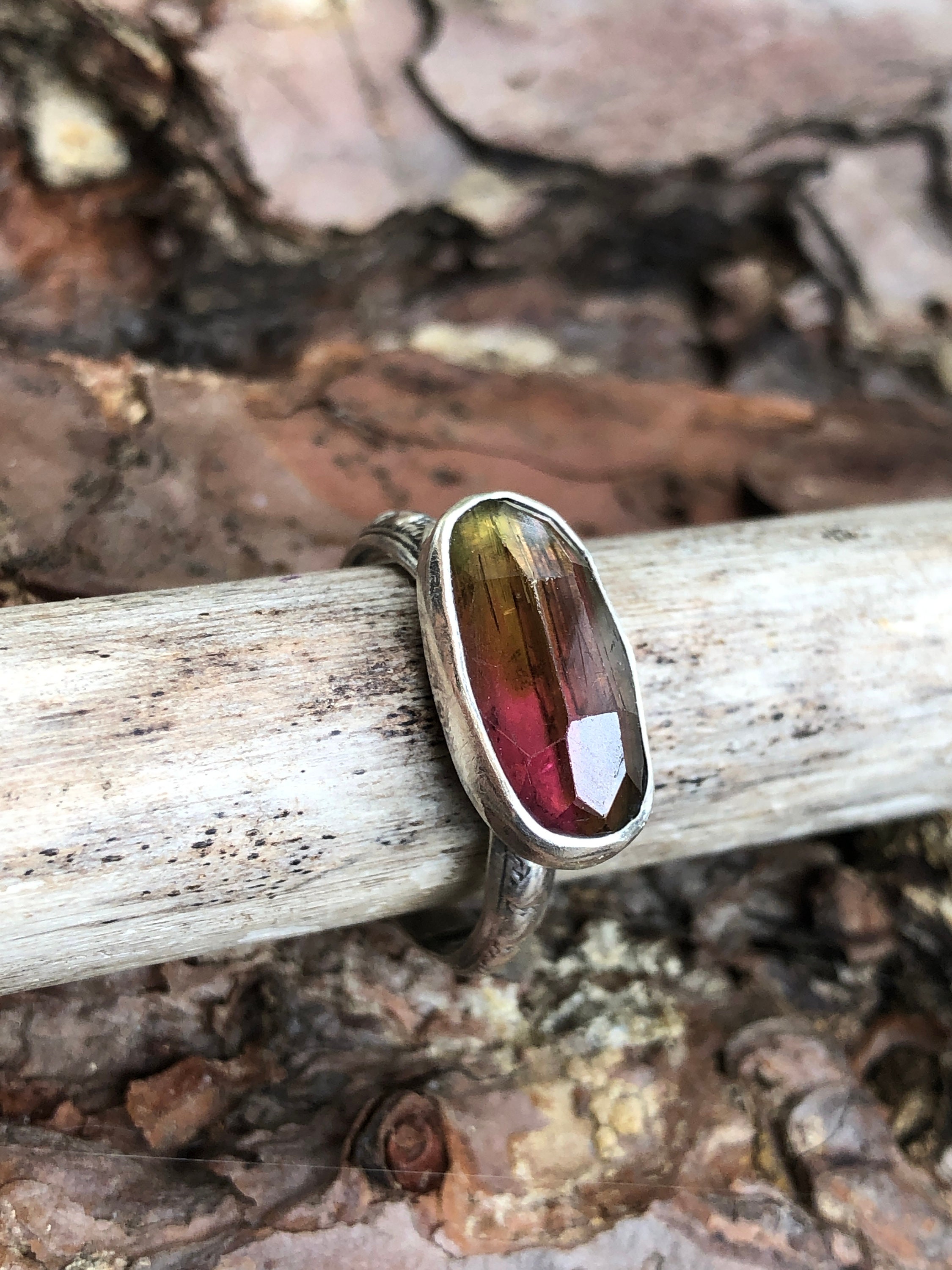 Natürliche Turmalin Edelstein Ring - Etsy.de