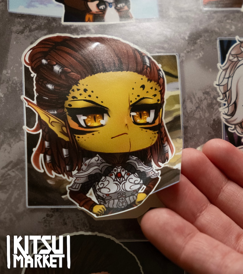 Baldur's Gate 3, Sticker Set 6, Astarion, Gale, Lazel, Halsin ...