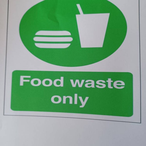 Food Waste Sign - Etsy UK