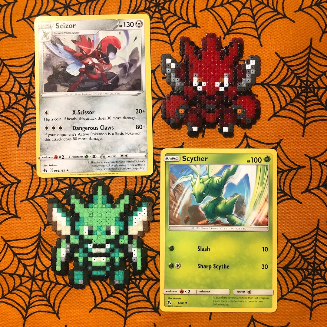 Pokemon Perler Scyther Line - Etsy