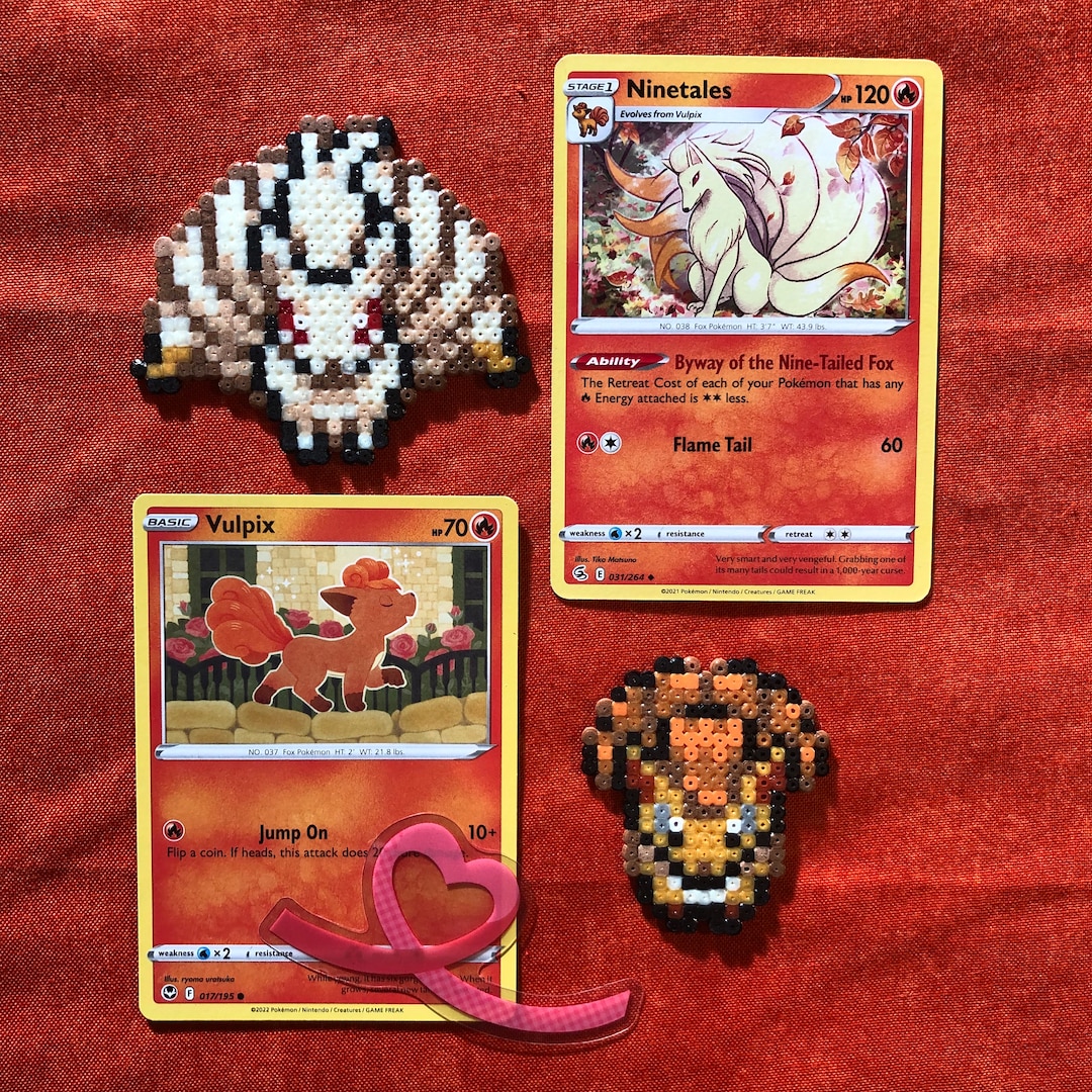 Pokemon Perler Vulpix Line - Etsy