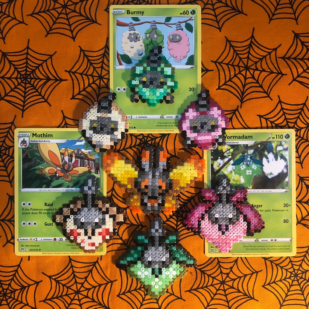 Pokemon Perler Burmy Line - Etsy