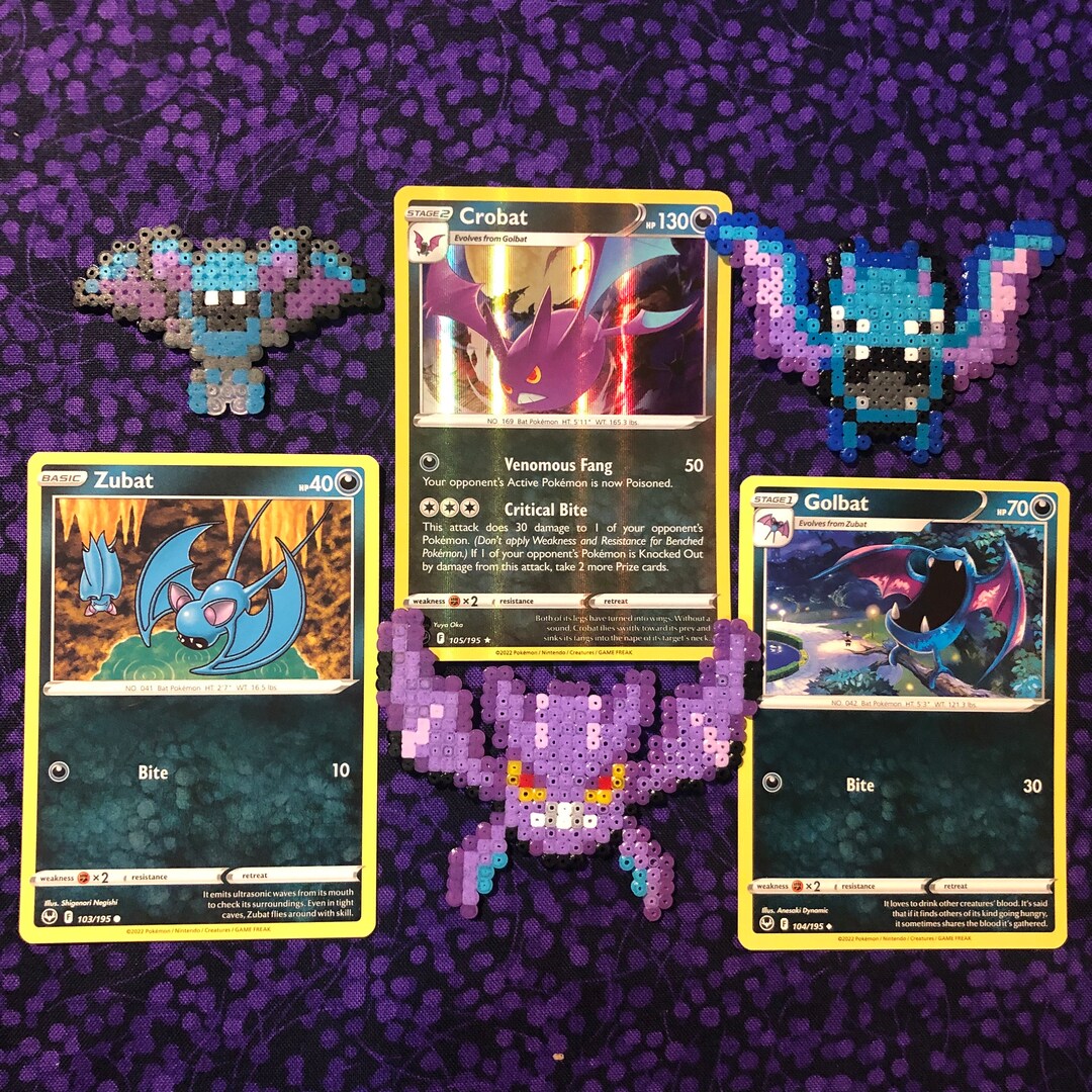 Pokemon Perler Zubat Line - Etsy