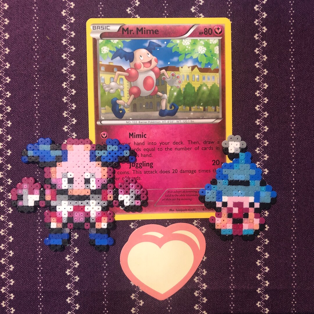 Pokemon Perler Mr. Mime Line - Etsy