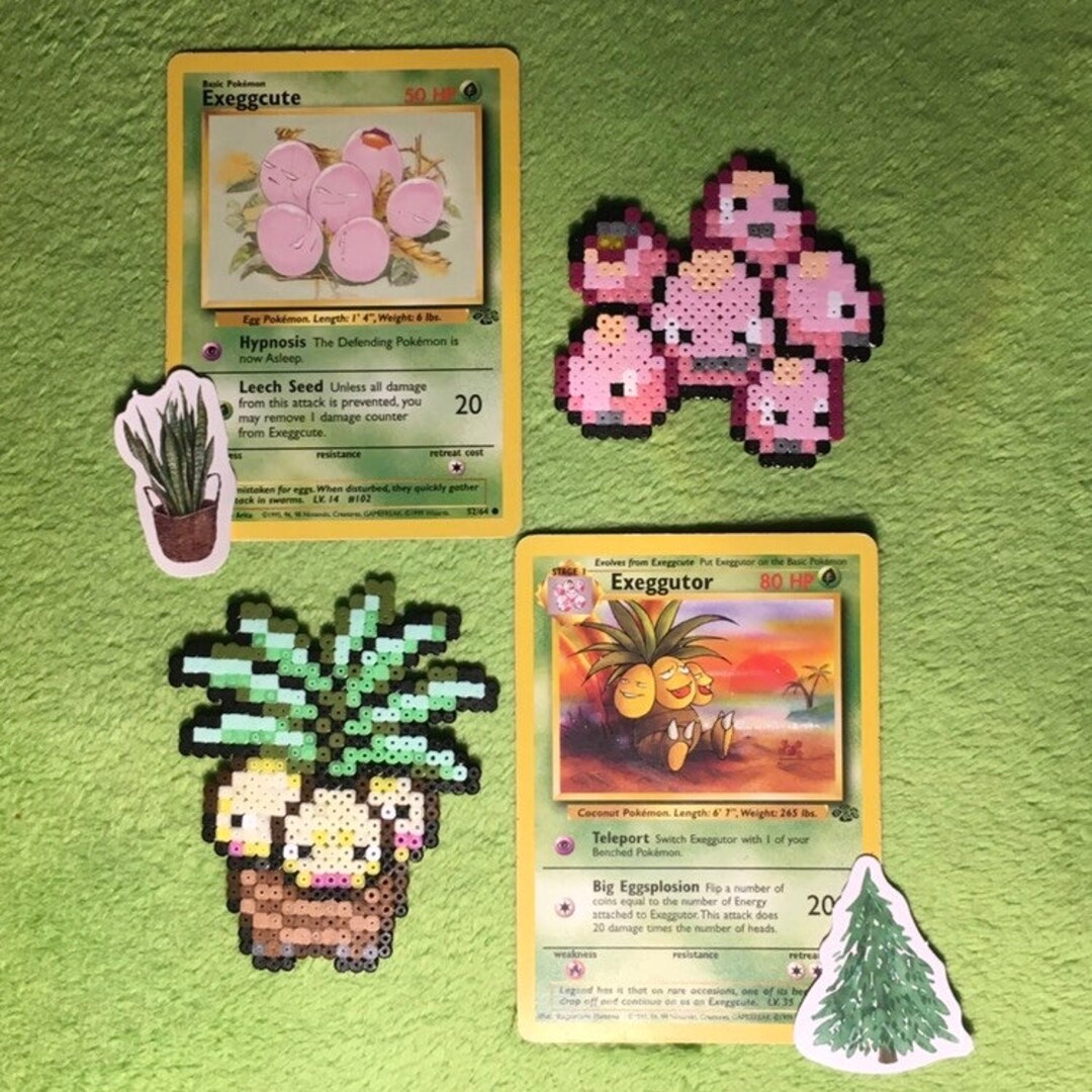 Pokemon Perler Exeggcute Line - Etsy