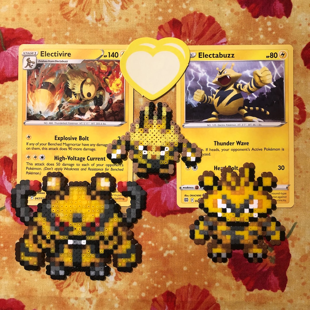 Pokemon Perler - Elekid Line - Etsy