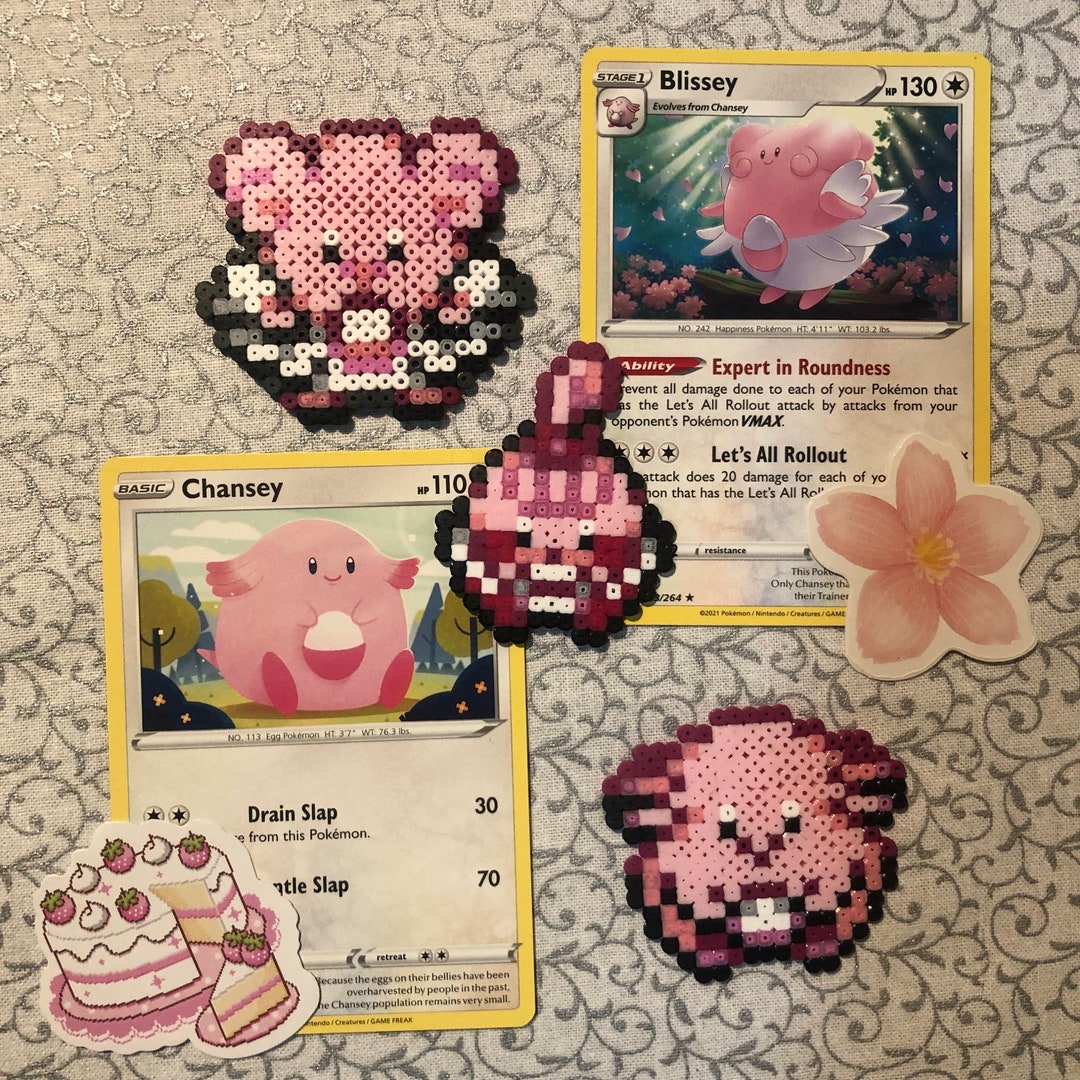 Pokemon Perler Chansey Line - Etsy UK