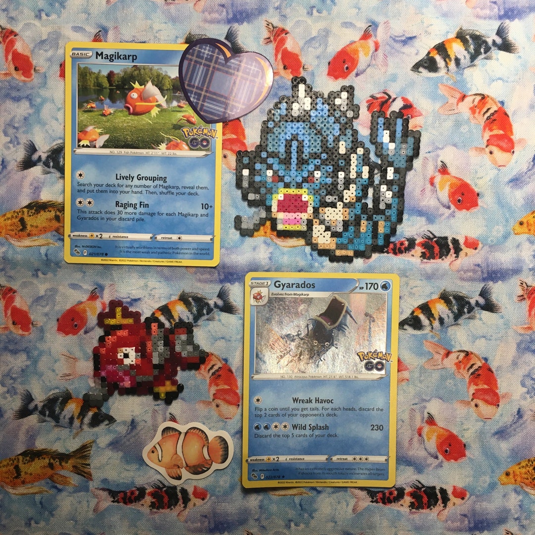 Pokemon Perler - Magikarp Line - Etsy