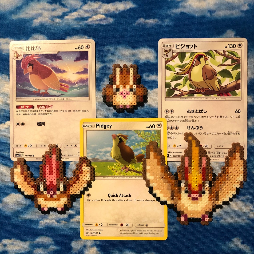 Pokemon Perler Pidgey Line - Etsy