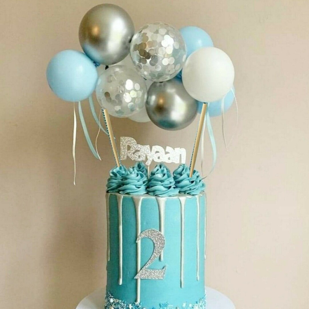 DIY Confetti Balloon, Cake Topper, Birthday, Confetti, Party Decoration ...