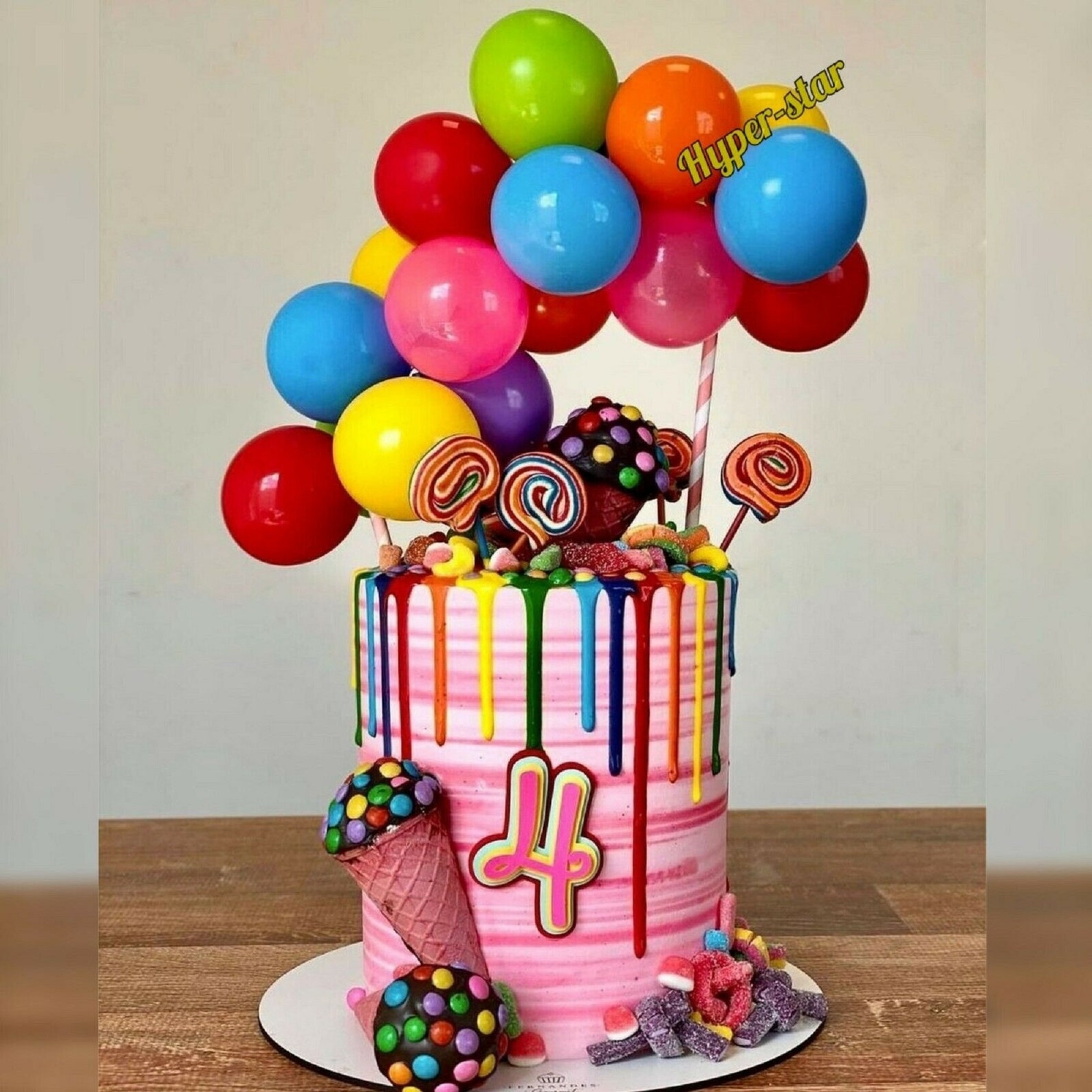 DIY Confetti Balloon Cake Topper Birthday Confetti Party - Etsy