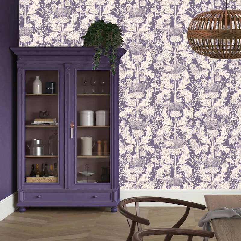 Thistle Wallpaper - Etsy UK