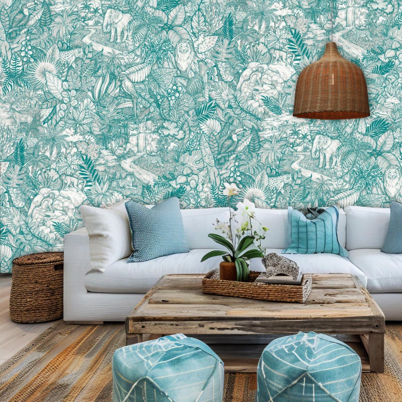 Toile Wallpaper - Etsy