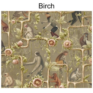 Monkey Trellis Wallpaper Mural, Peel & Stick and Traditional Wallpaper ...