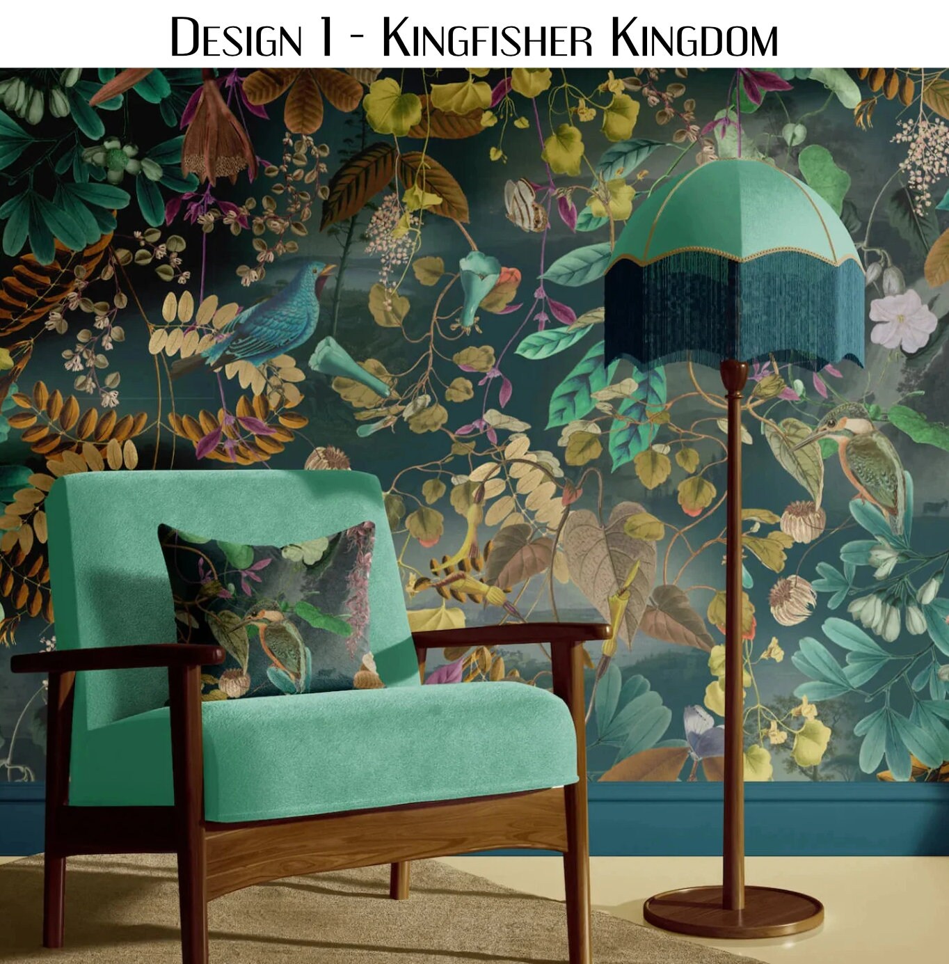 Botanical Wallpaper Samples | Removable Wallpaper Sample | Peel & Stick ...