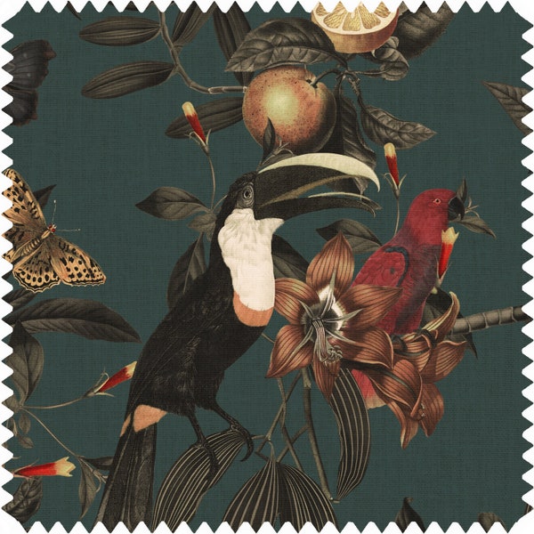 Toucan Fabric - Etsy