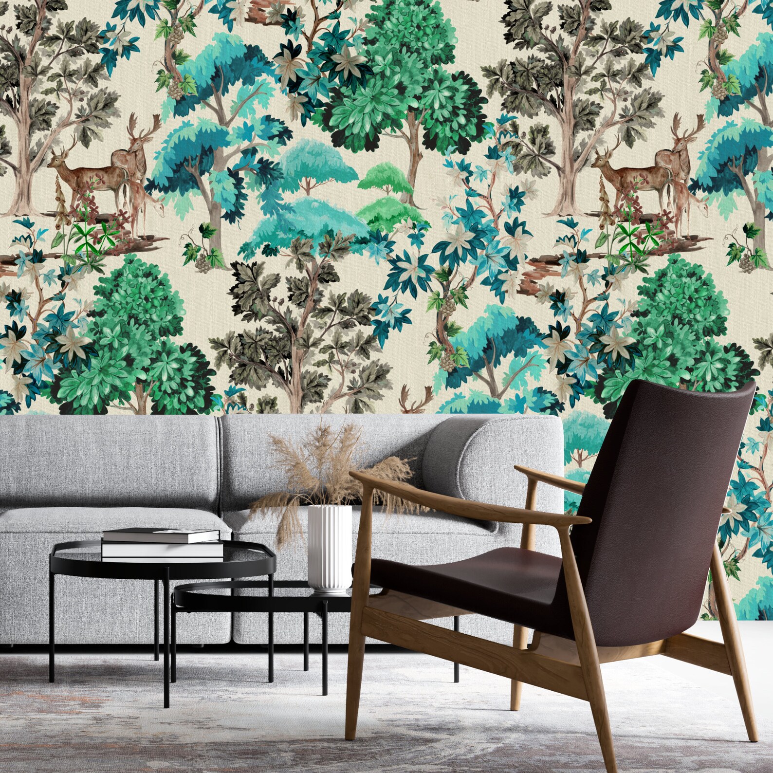New Forest Deer Wallpaper, Peel & Stick and Traditional Wallpaper ...