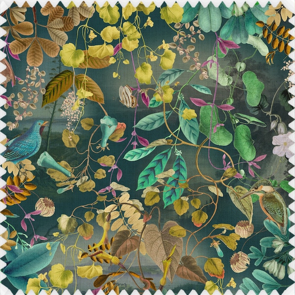 Botanical Fabric - Etsy