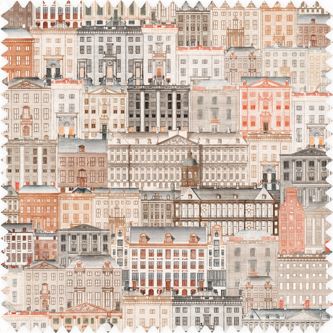 Cite D'europe Fabric, City Buildings Fabric, Architecture Fabric ...