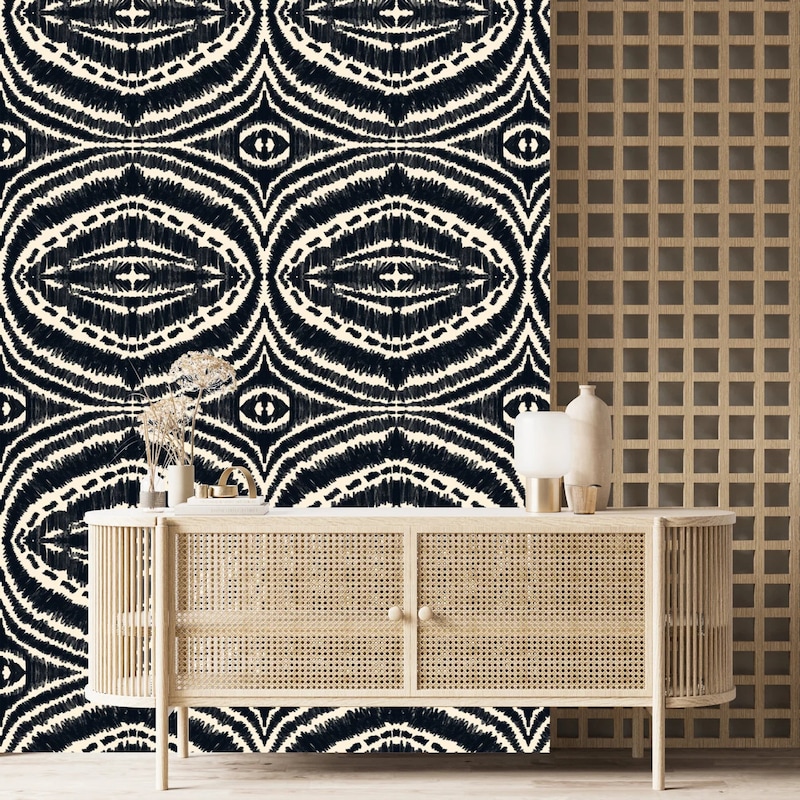 Ikat Wallpaper - Etsy